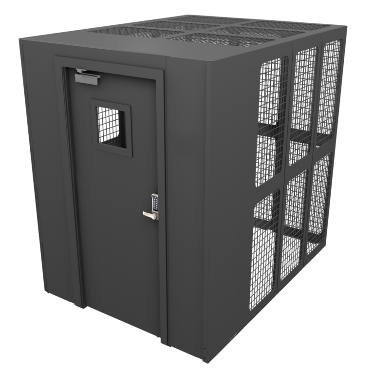 6×8 Hinged Door Inventory Cage – U.S. CAGE